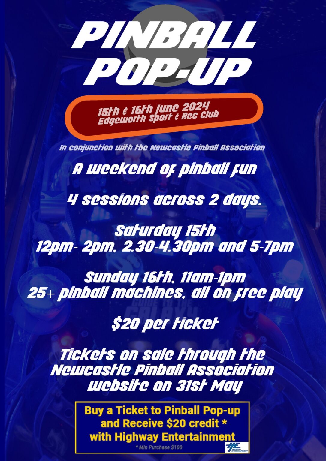 POP UP PINBALL - Edgeworth Sport and Rec Club